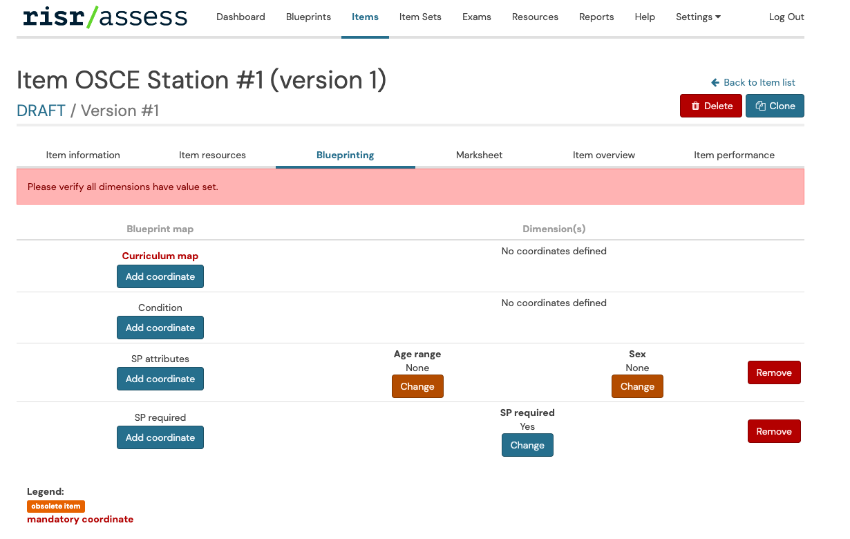 Conditional dimensions and maps – risr/assess