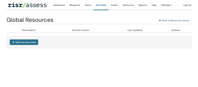 Global resources – risr/assess