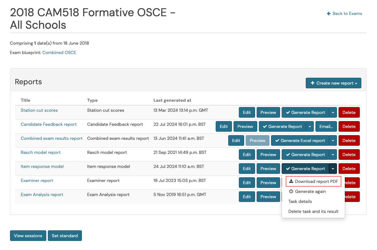 Report export and PDF – risr/assess